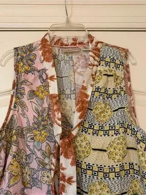 Moulinette Soeurs | Tops | Moulinette Soeurs Mixed Floral Geometric ...
